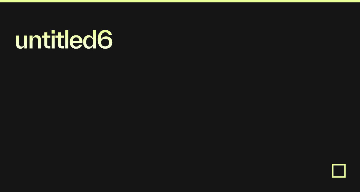 untitled6 - Codesandbox