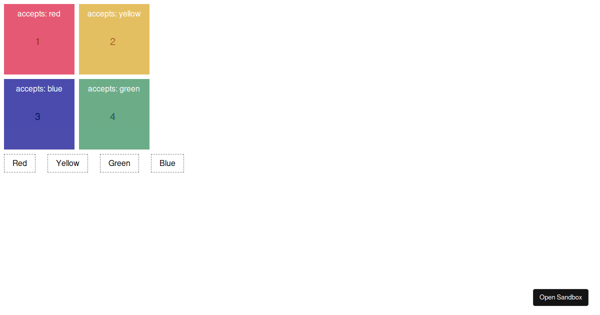 react-dnd - dustbin - 05 stress test - Codesandbox