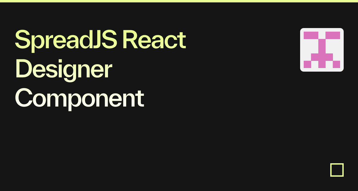SpreadJS React Designer Component - Codesandbox SpreadJS React Designer Component - Codesandbox