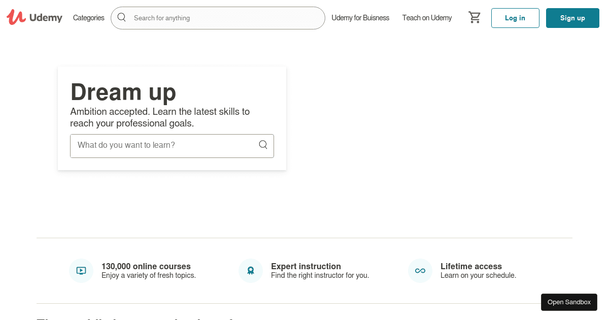 udemy-clone-redux - Codesandbox