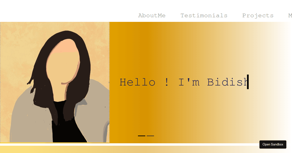 personal-website - Codesandbox
