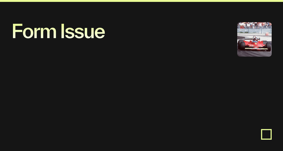 Form Issue - Codesandbox