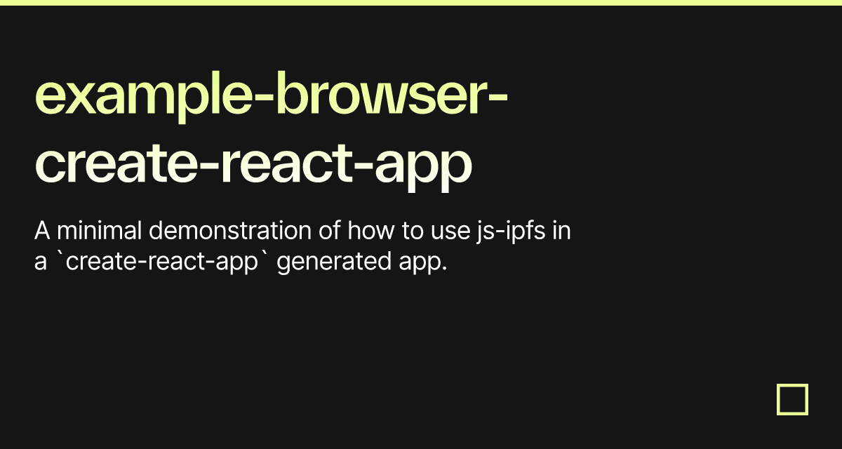 Example Browser Create React App Codesandbox 2627