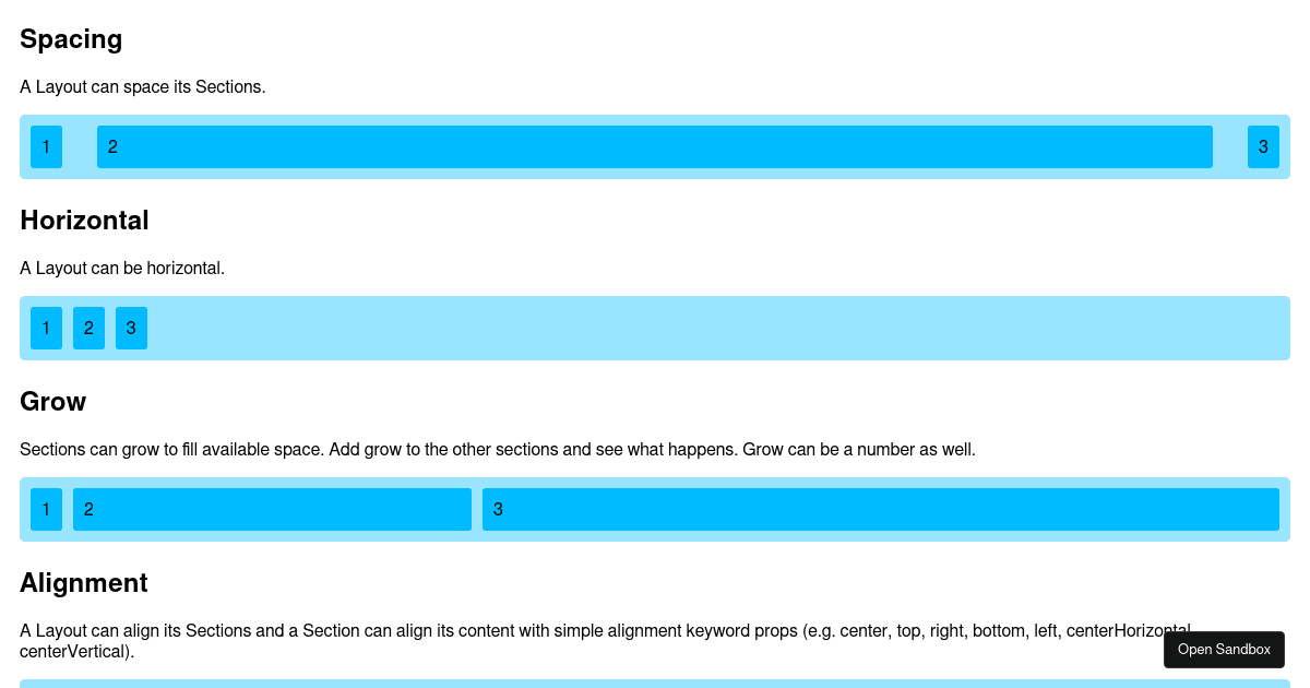 react-layout-views - examples - Codesandbox