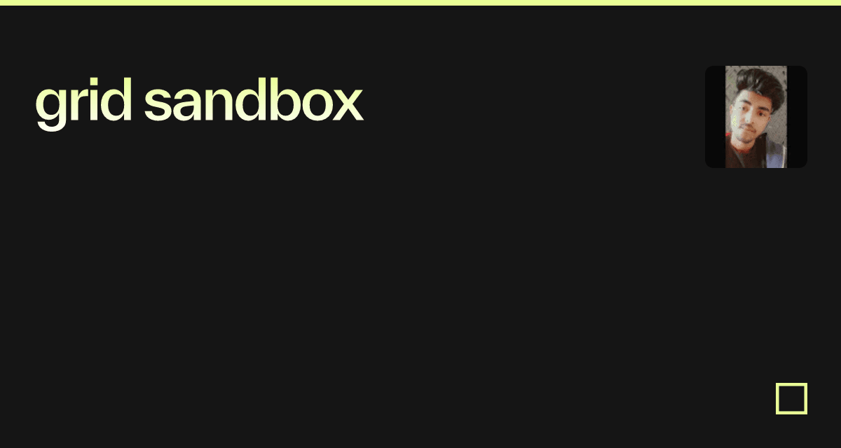 grid sandbox - Codesandbox
