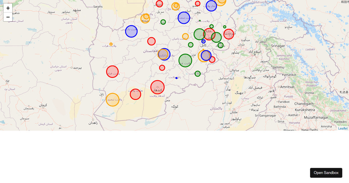 Leaflet Time Map - Codesandbox