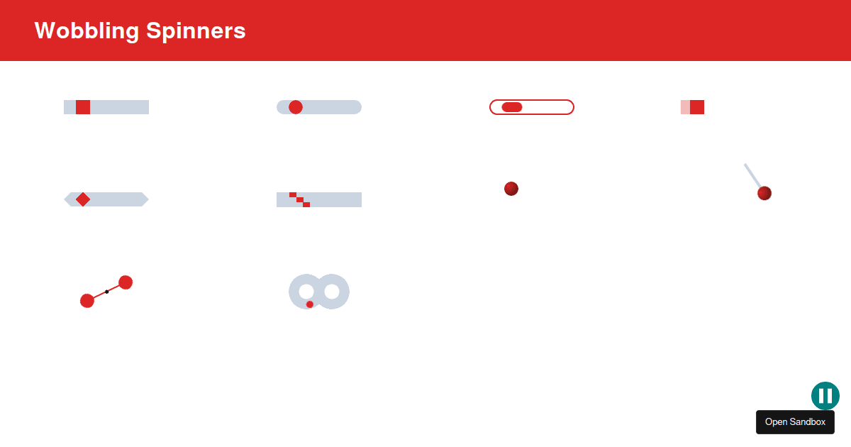 Wobbling Spinners - Codesandbox