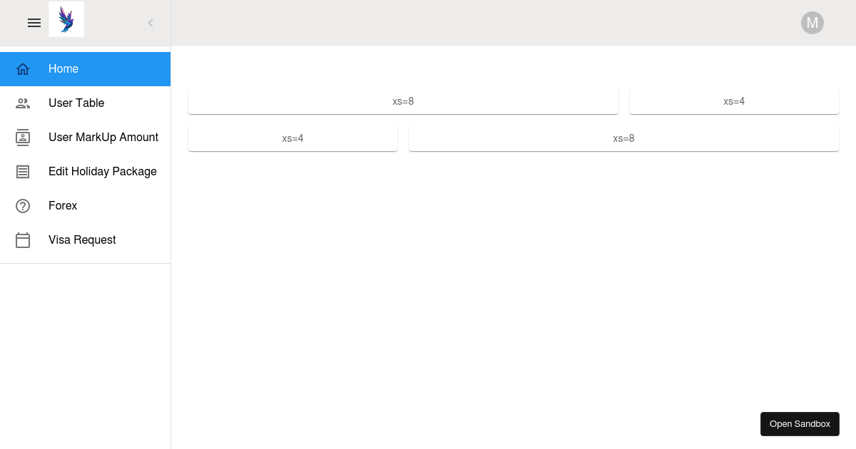 Dashboard - Codesandbox