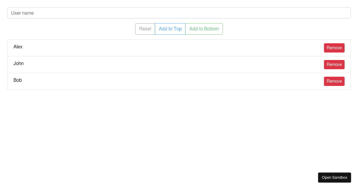 React Keys And Refs Forked Codesandbox