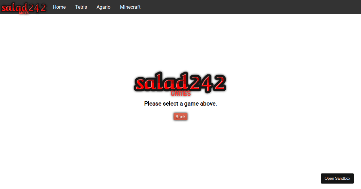 salad242 games - Codesandbox