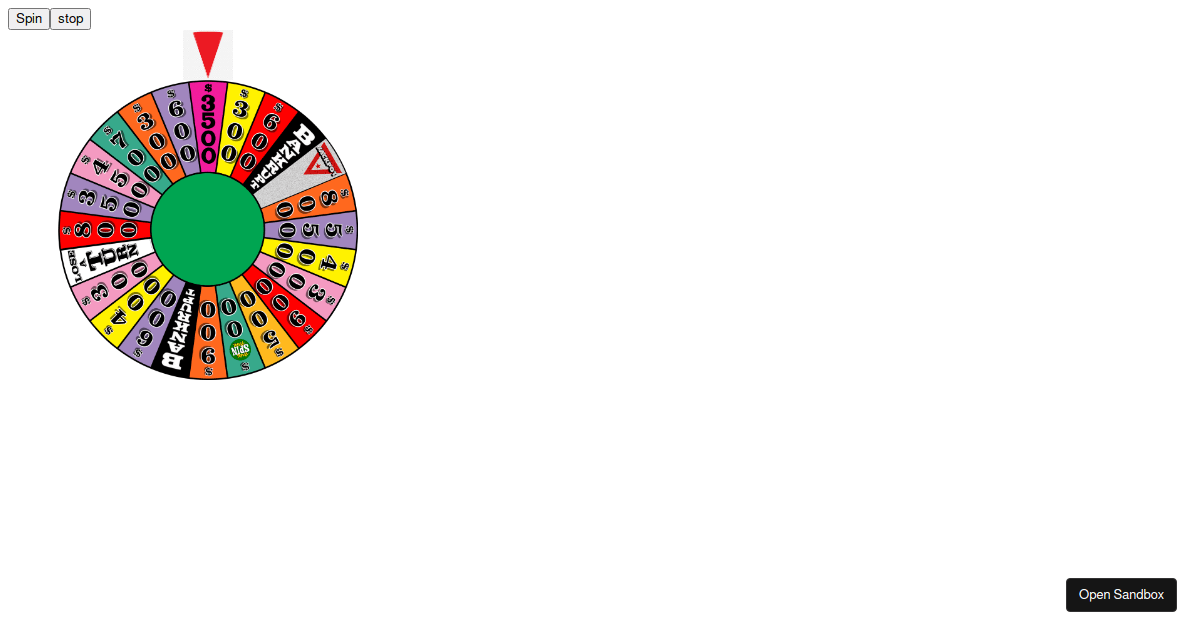 React-Konva-SpinWheel - Codesandbox