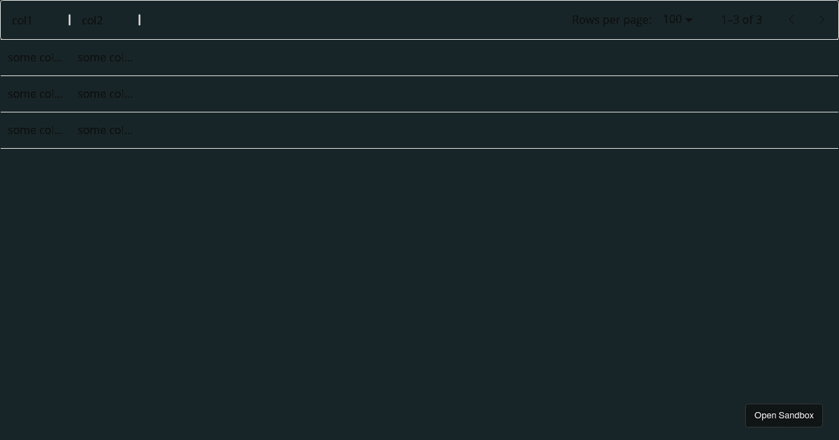 DataGrid v5 quick start (forked) - Codesandbox