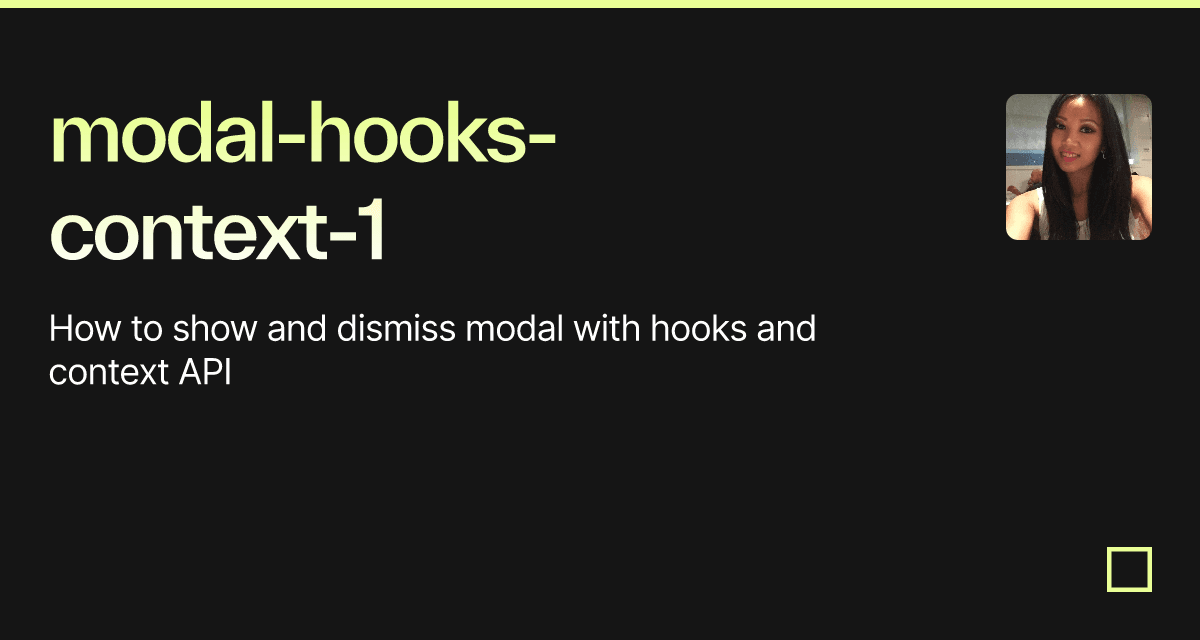 modal-hooks-context-1 - Codesandbox