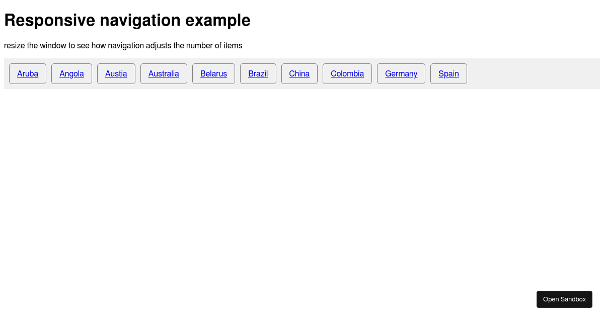 Simple Responsive Menu Example Fixed Forked Codesandbox 0061