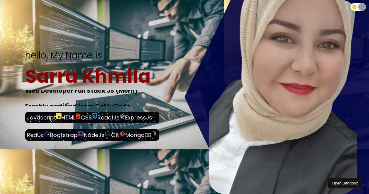 portfolio-sarra - Codesandbox