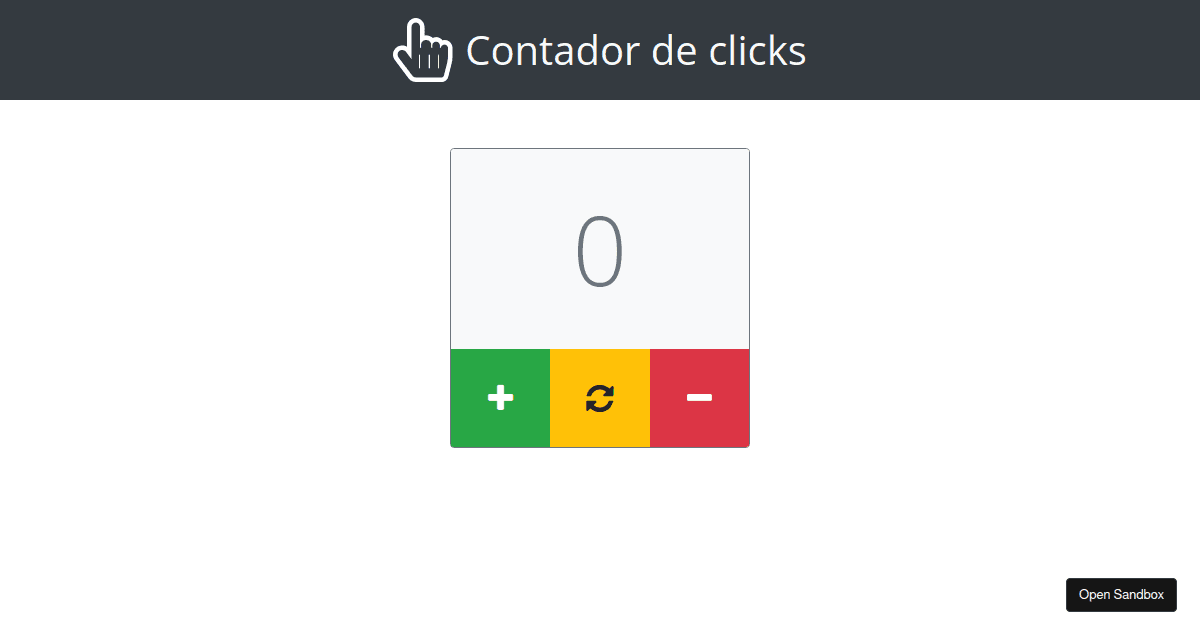 ejercicio-react-contador-clicks - Codesandbox