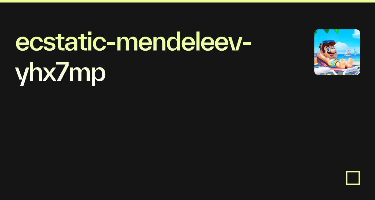 ecstatic-mendeleev-yhx7mp - Codesandbox