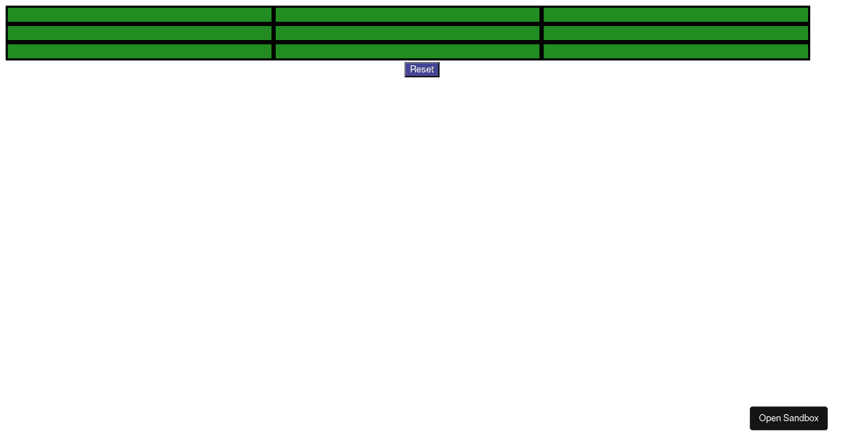 tictactoe - Codesandbox