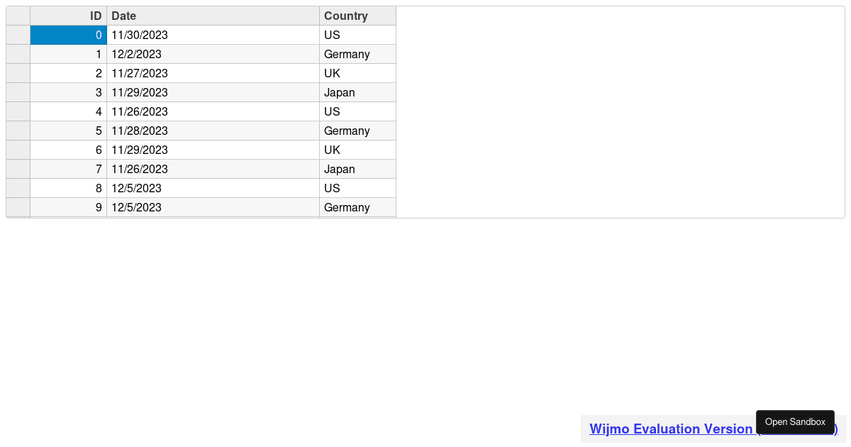 vue_selection_clear - Codesandbox