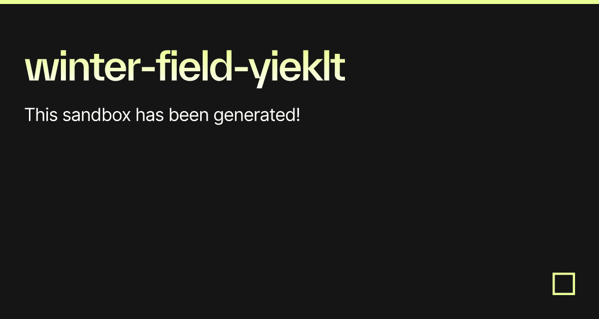 winter-field-yieklt - Codesandbox