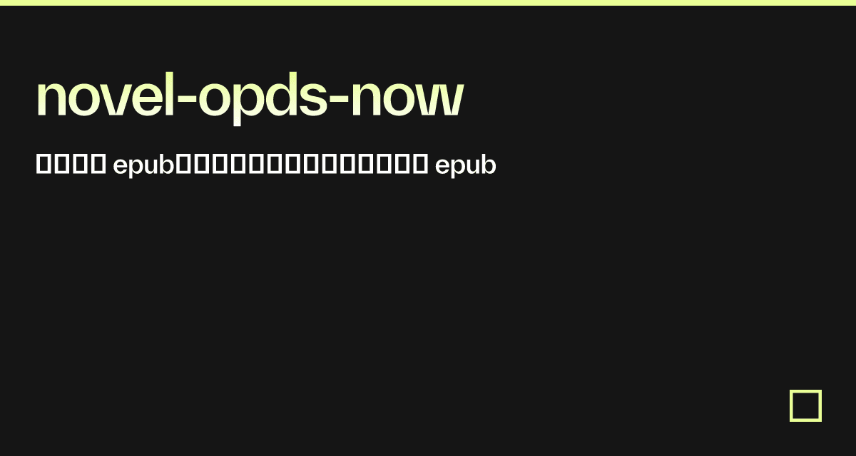 novel-opds-now - Codesandbox