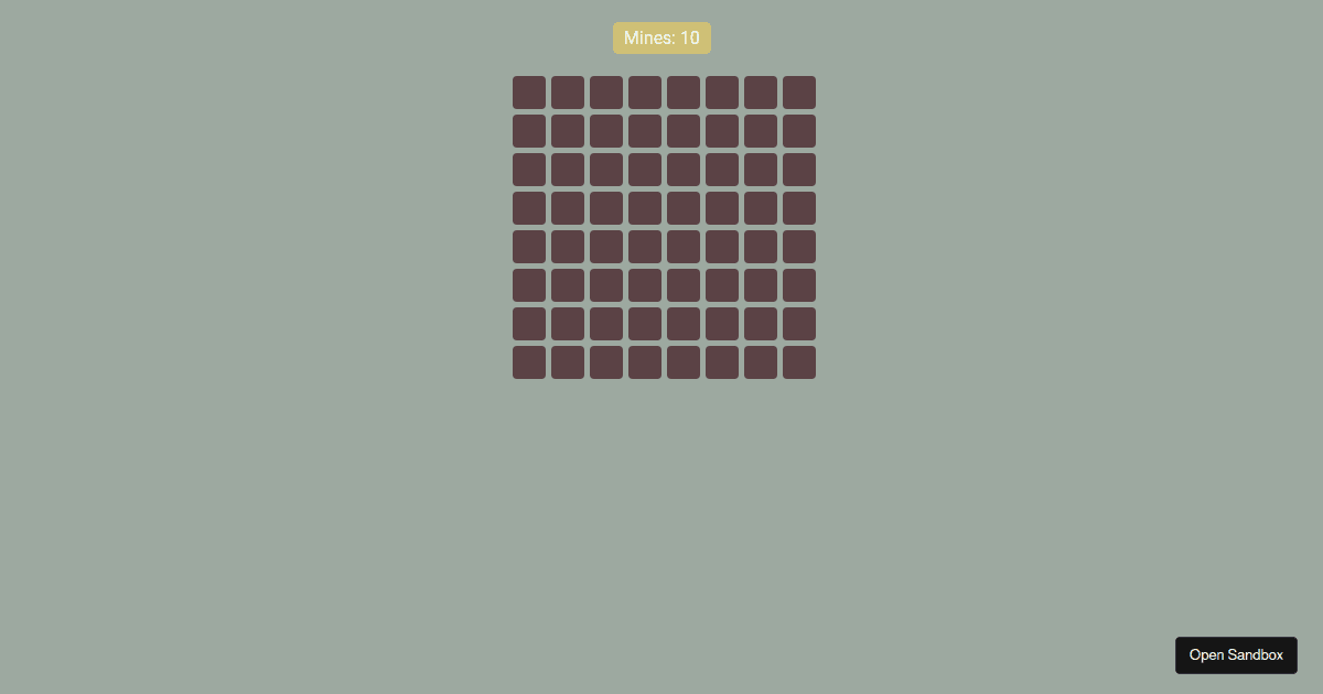 React Minesweeper Codesandbox