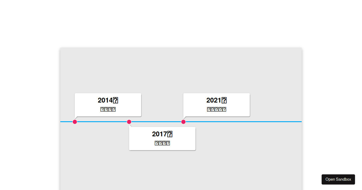 vue-horizontal-timeline - Codesandbox