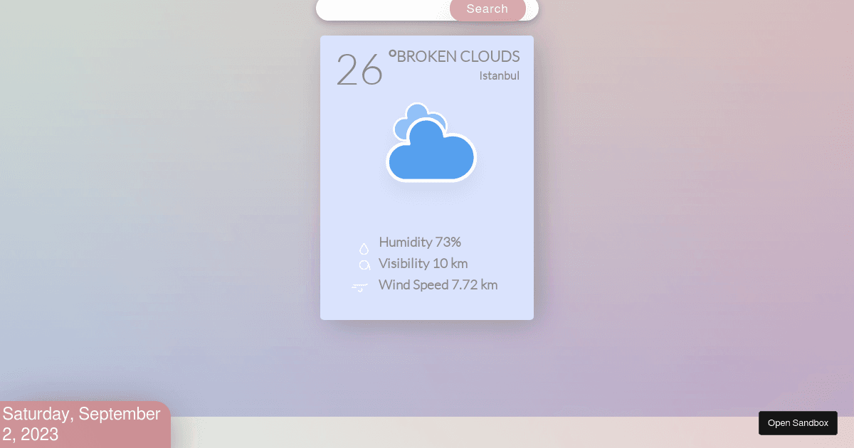 weather-card-react - Codesandbox
