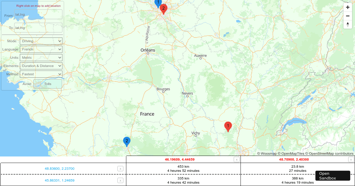 distance-matrix-avoid - Codesandbox