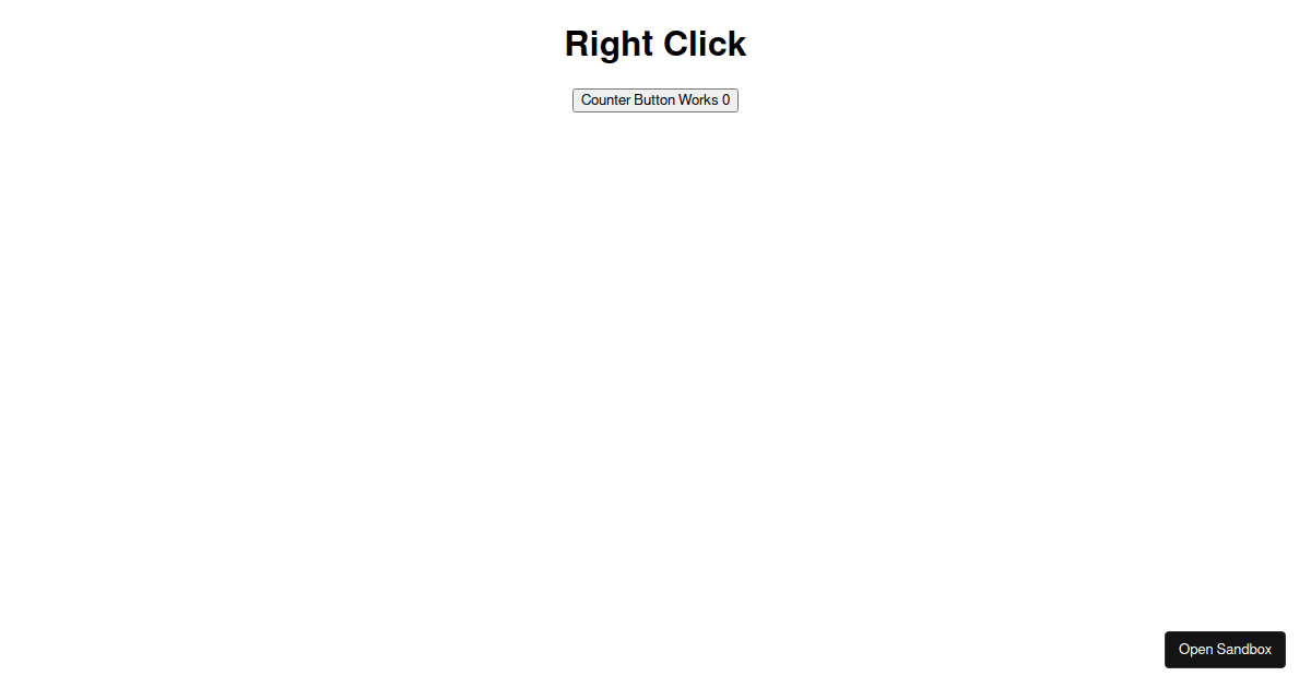 React Right Click - Codesandbox