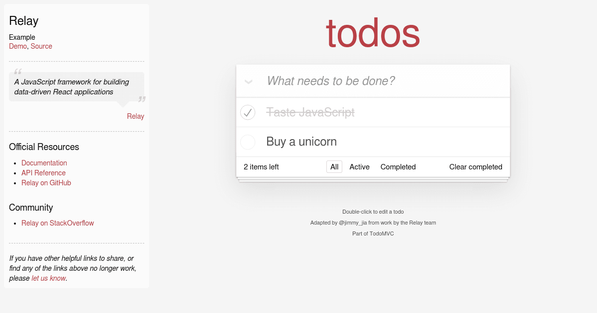 taion/relay-todomvc - Codesandbox