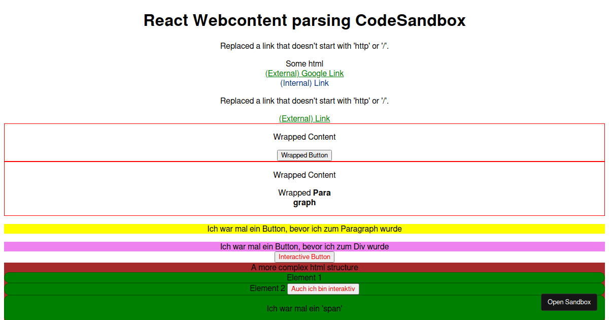 Html-parsing and replacing elements - Codesandbox Html-parsing and replacing elements - Codesandbox