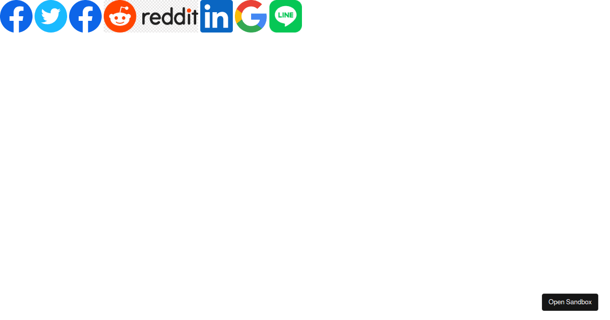 social share - Codesandbox