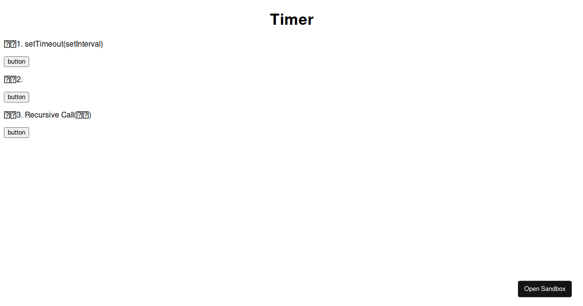 Timer Homer work - Codesandbox
