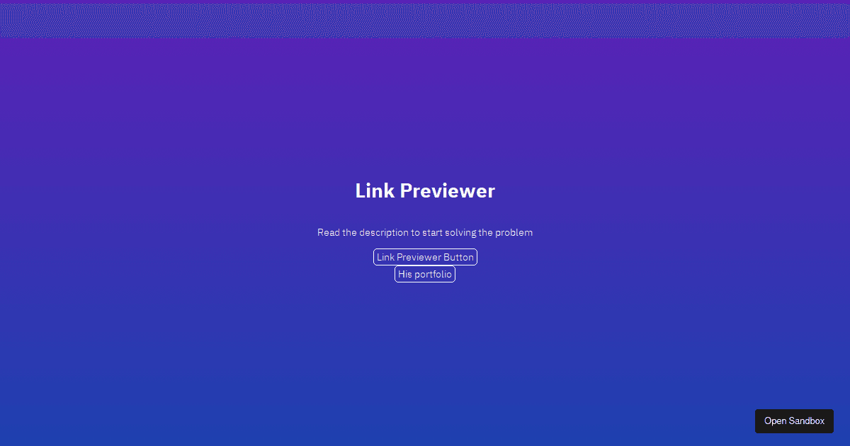 Link-preview - Codesandbox