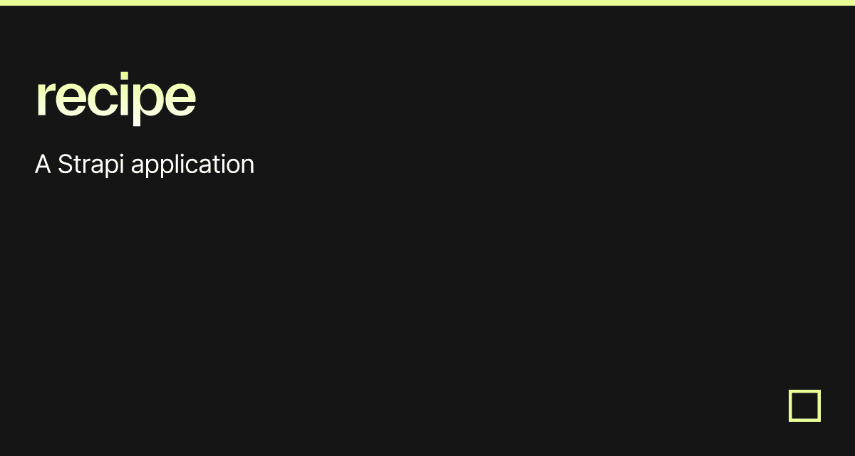 recipe - Codesandbox