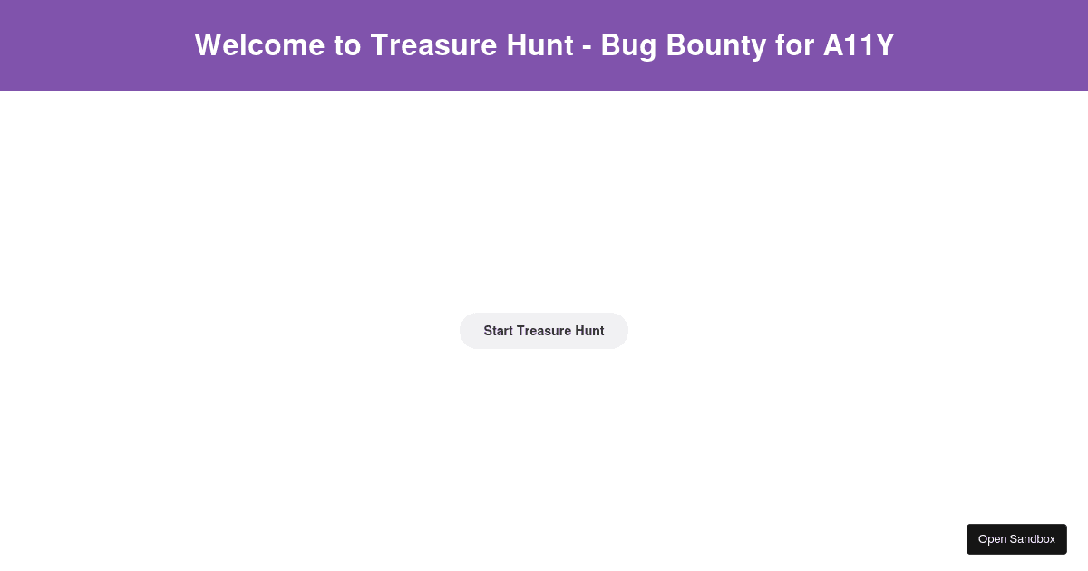 a11y-treasure-hunt-ts - Codesandbox