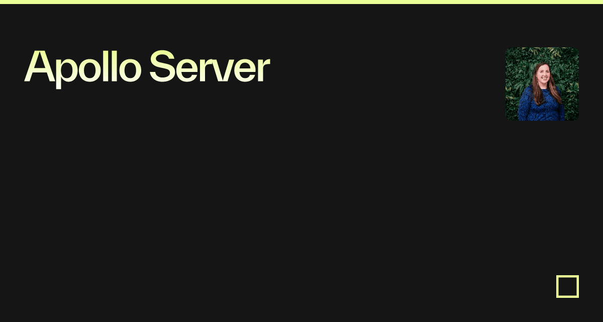 Apollo Server - Codesandbox