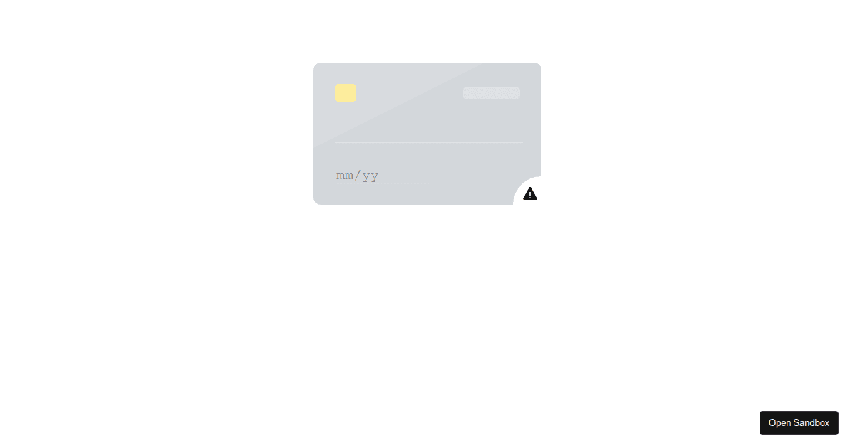 Add Card UI - Codesandbox