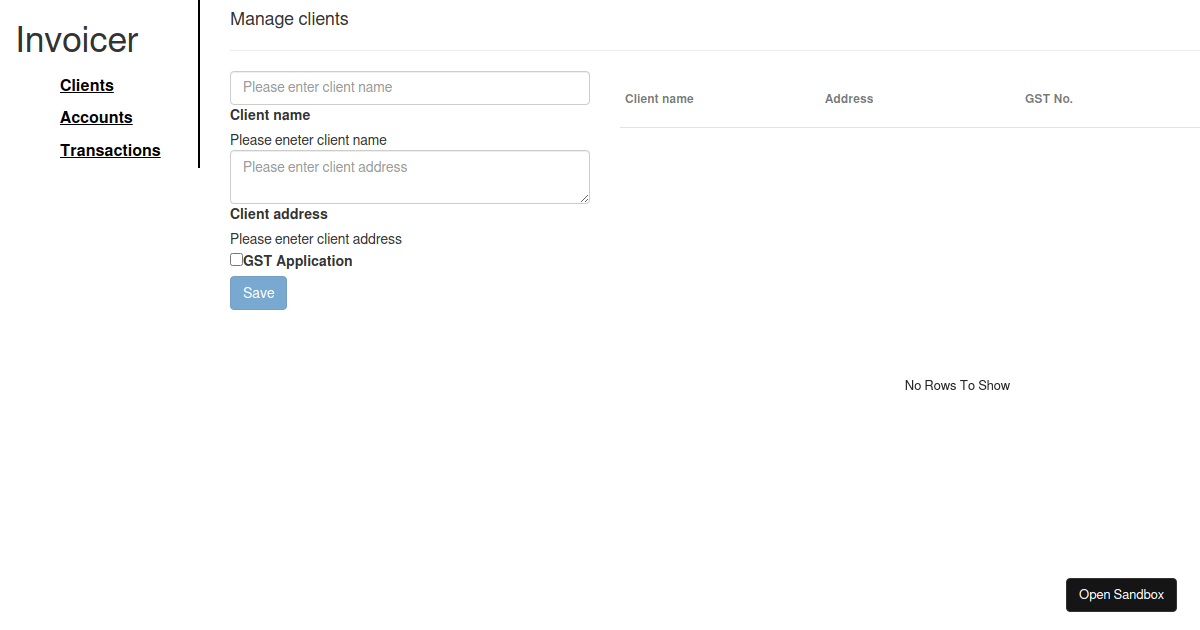 angular - Codesandbox