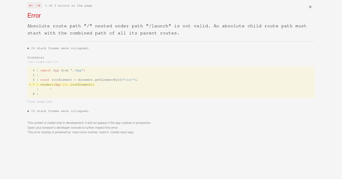 react-router-v6 (forked) - Codesandbox