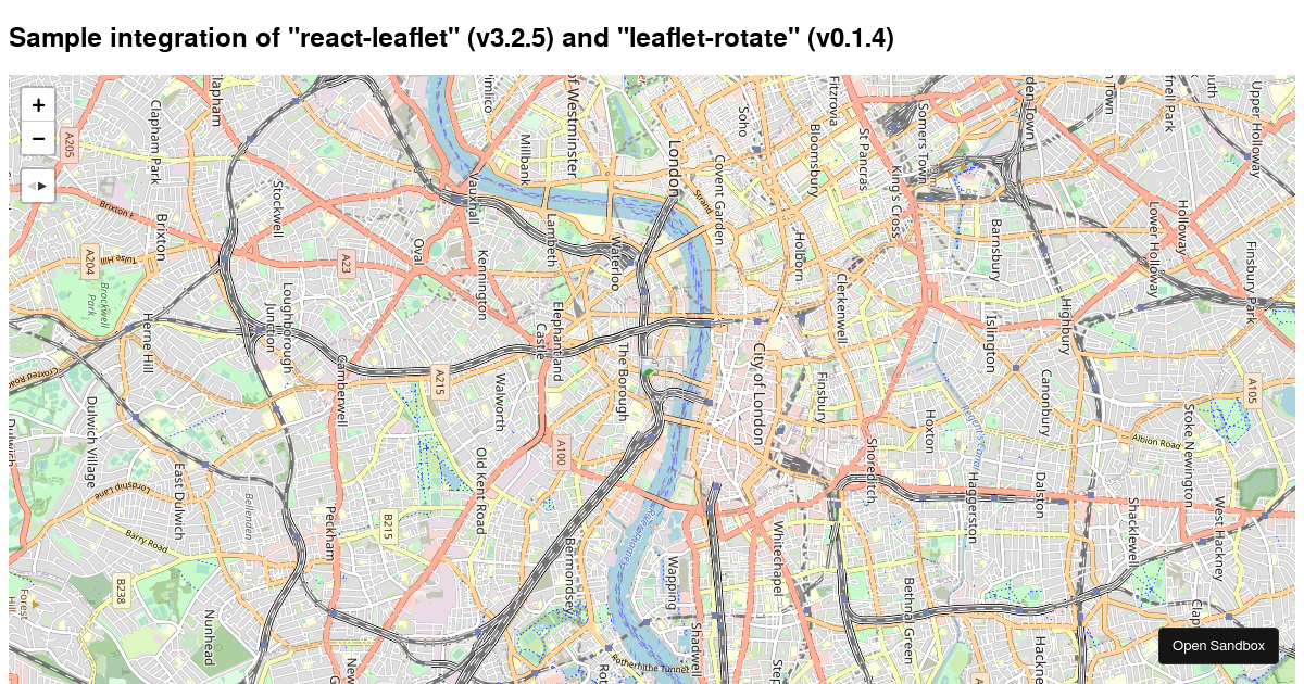 react-leaflet (forked) - Codesandbox