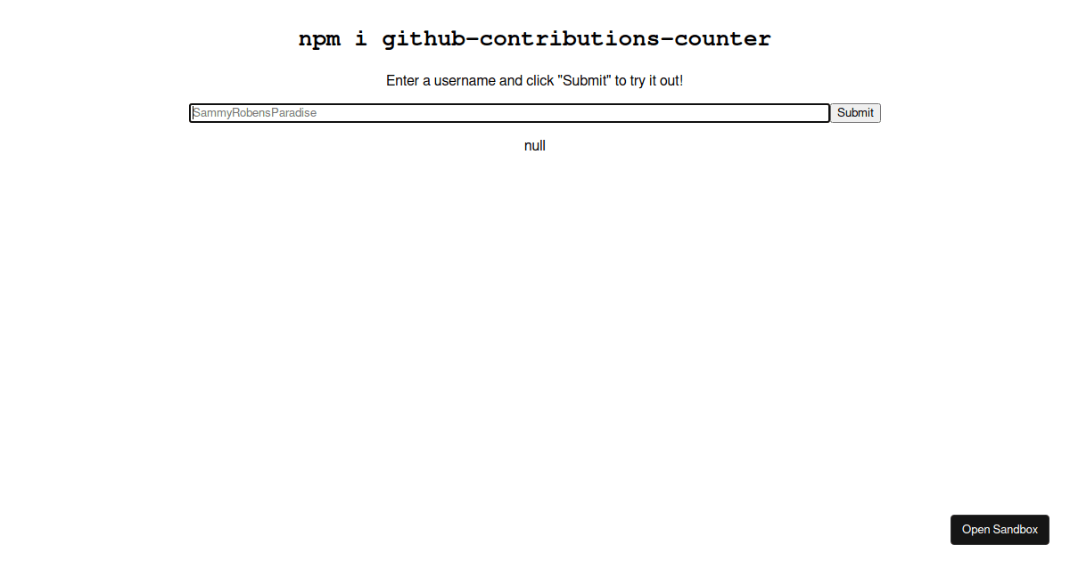 github-contributions-counter-example - Codesandbox
