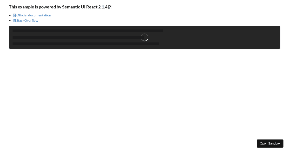 semantic-ui-example - Codesandbox