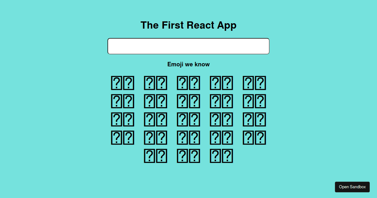 Input In React Codesandbox 0429