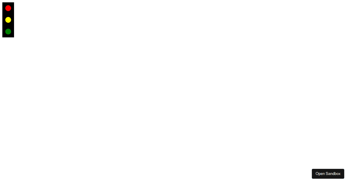 Traffic Light Codesandbox