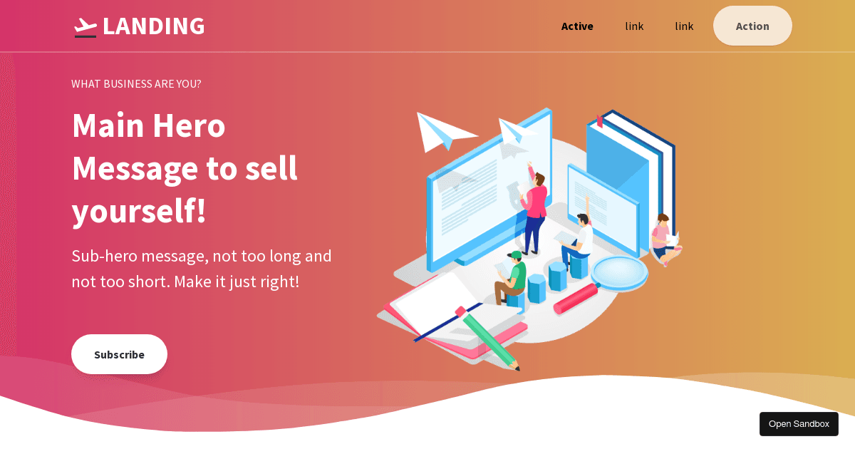 tailwindtoolbox/Landing-Page - Codesandbox