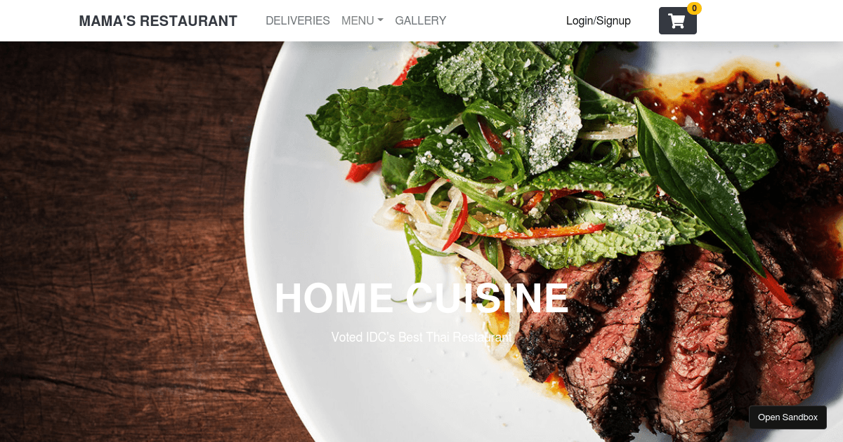 mamas_restaurant - Codesandbox
