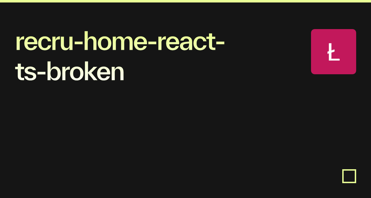 recru-home-react-ts-broken - Codesandbox