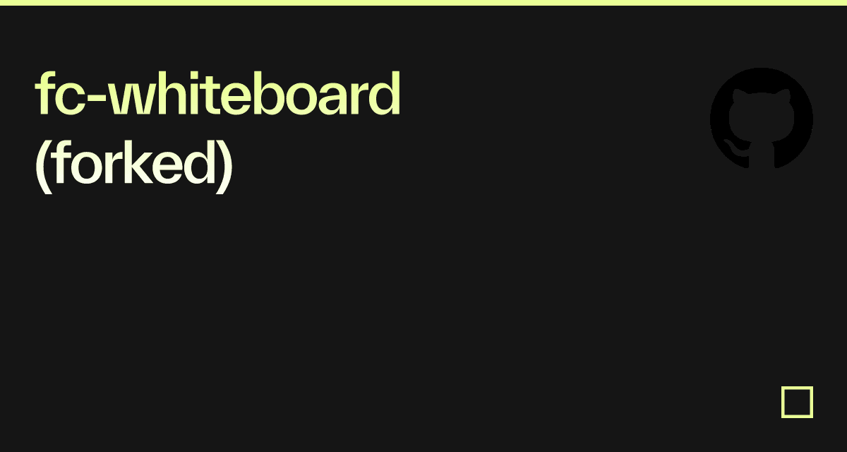 fc-whiteboard (forked) - Codesandbox